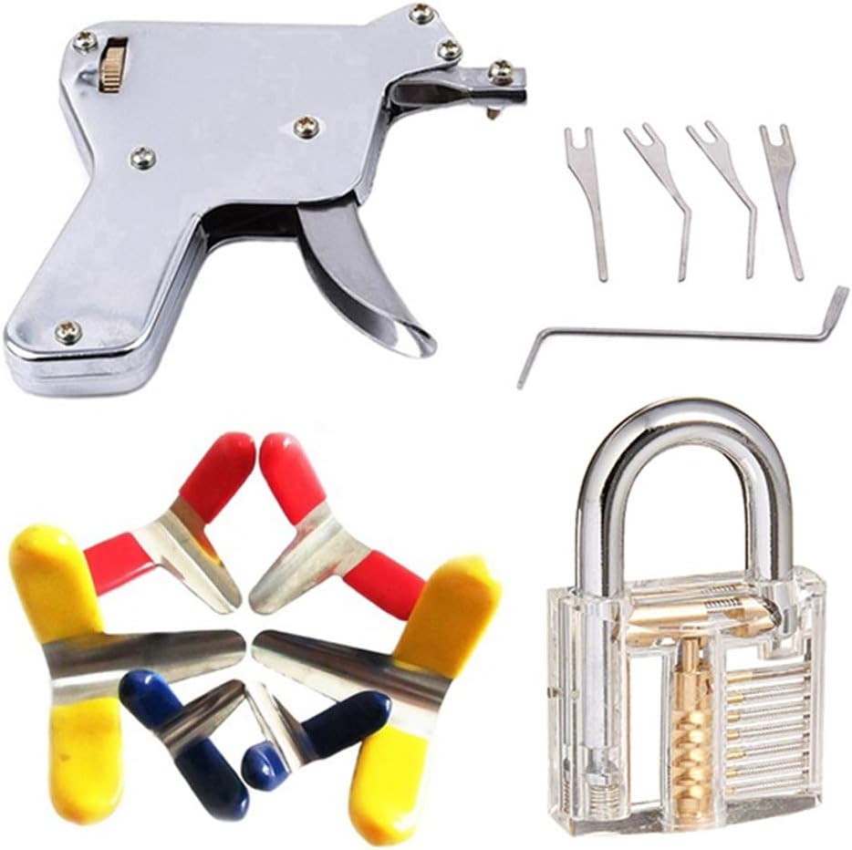 Loboo Idea Multifunction Lock Pick Gun/Snap Gun with 6 Pieces Lock Pick ...