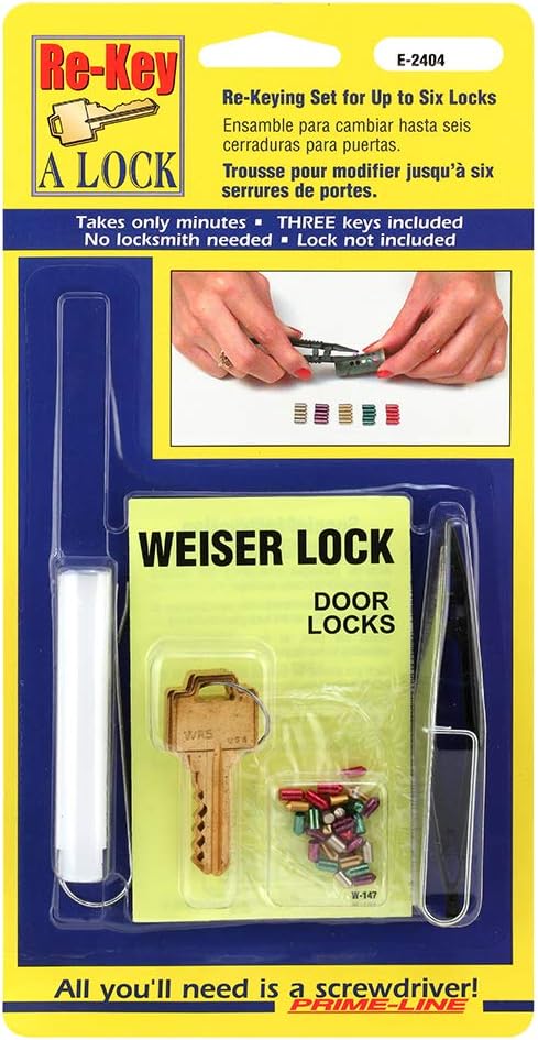 Prime-Line Products E 2404 5 Pin Weiser Re-Keying Kit - Door Lock ...