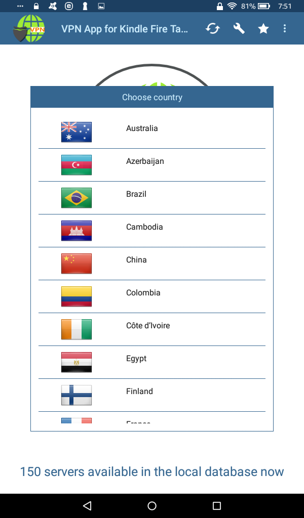 VPN App for kindle Fire devices (By Tanzilon):Amazon.com:Appstore for ...