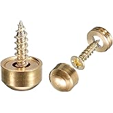 Amazon.com: uxcell 4Pcs Decorative Screws with Caps, 13mm Dia Brass ...