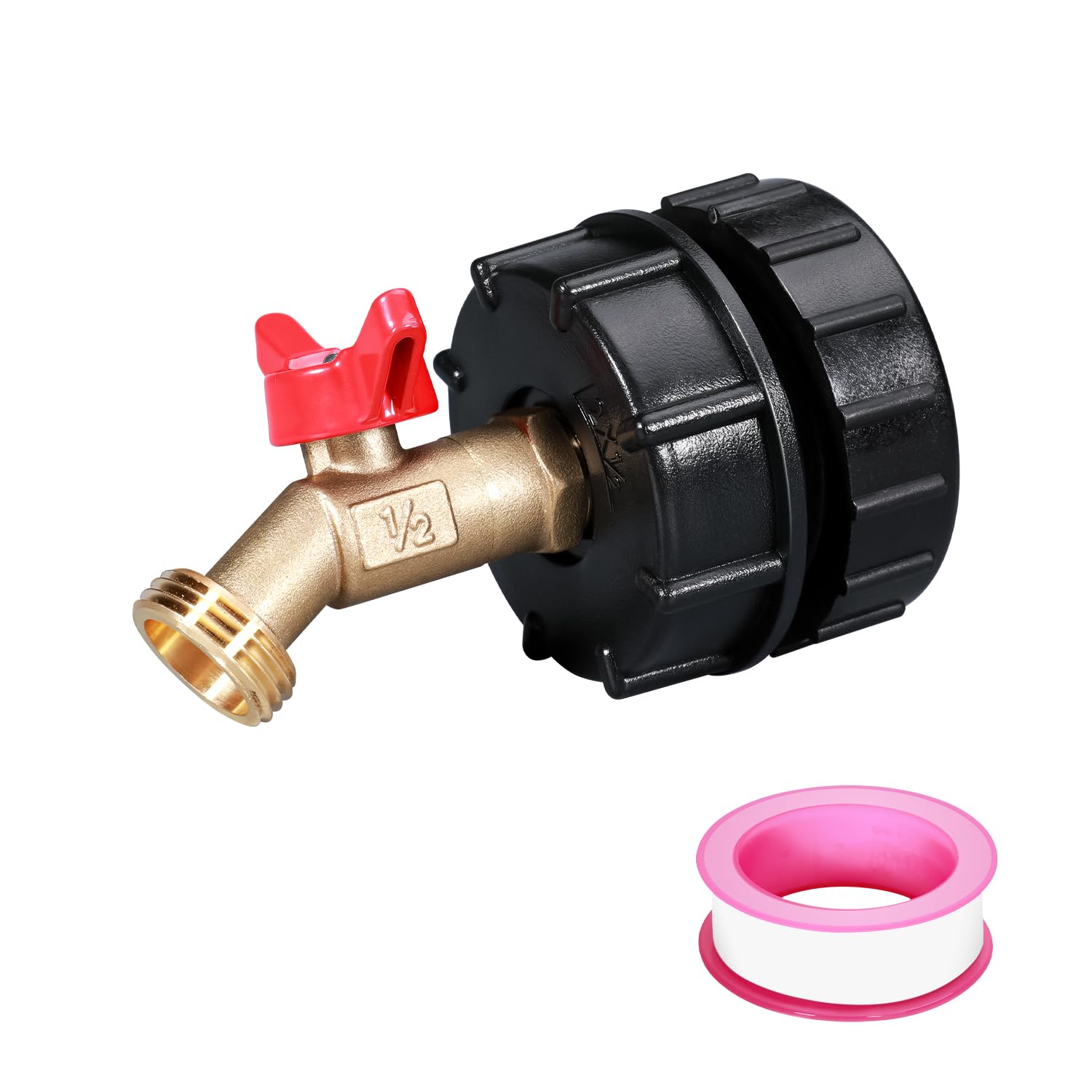 IBC Tote Adapter, 275-330 Gallon ibc tote fittings 2.44" Fine Thread ...