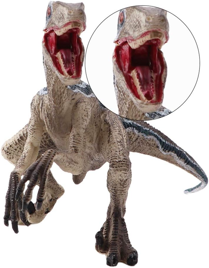 TOYANDONA 1 Pc Velociraptor Figure, Blue Mini Velociraptor Toy ...