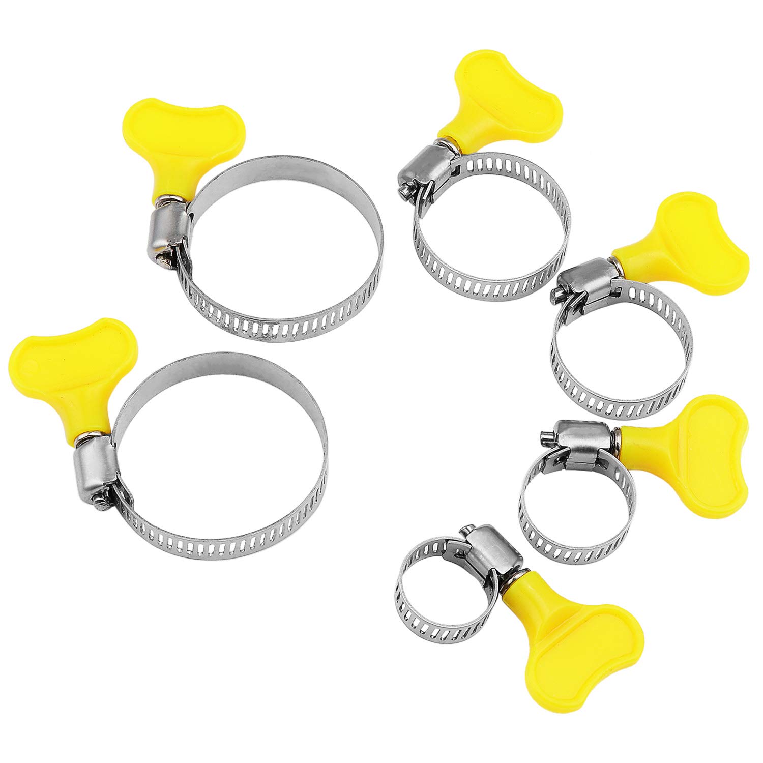 Morsetti HSEAMALL 50 pezzi Tipo chiave Fascetta stringitubo Fascette ...