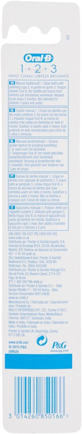 Oral-B Shiny Clean Robin Hood 40 Medium Manual Toothbrush – BigaMart