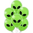 Amazon.com: Whaline 65Pcs Alien Balloons Green Alien Party Latex ...