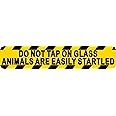 Amazon.com: StickerTalk Do Not Tap on Glass Vinyl Sticker, 10 inches by ...