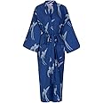 Amazon.com: Susannah Cotton Kimono Robe Yukata Dressing Gown - Light ...