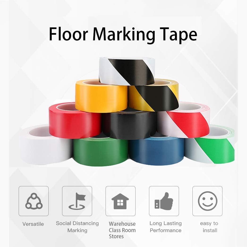 APT, (2-inch Width X 36 Yds Length) PVC Marking Tape, Premium Vinyl ...