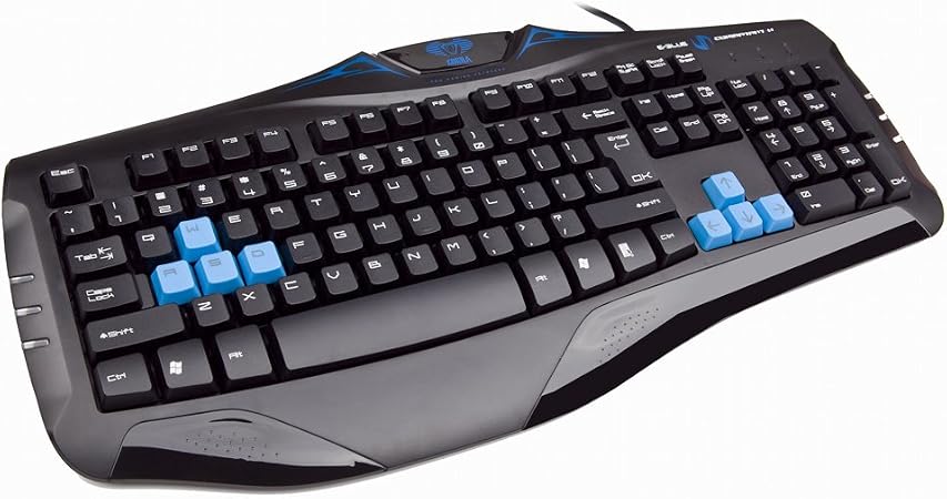 Amazon.com: E-Blue Cobra Combatant-X Advanced WASD LED Gaming Keyboard ...
