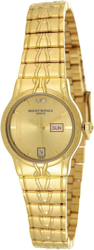 Mount Royale Classic Women's Gold Dial Brass Band Watch - 1543 L: Buy ...