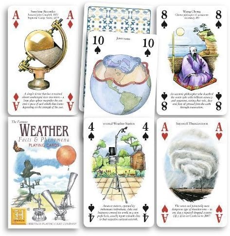 Heritage Playing Cards – Weather Facts and Phenomena Playing Cards by ...