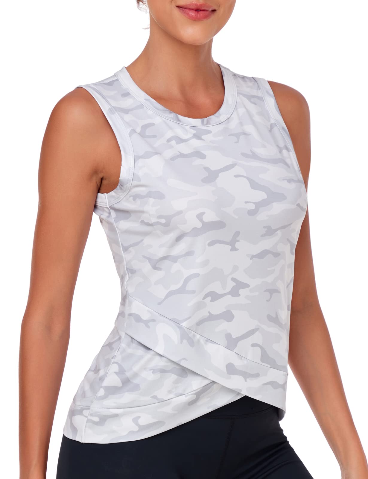 LURANEE Gym Tank Tops for Women,Sleeveless Tank Top Cropped Workout ...