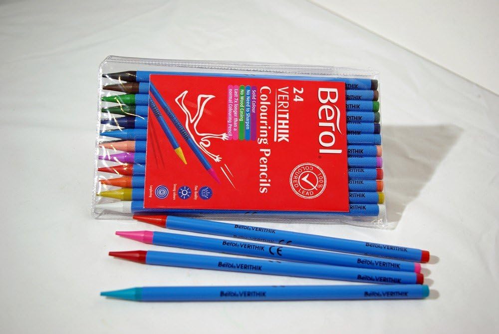 Berol Verithik Pencil - Assorted Colours (Pack of 24): Amazon.co.uk ...