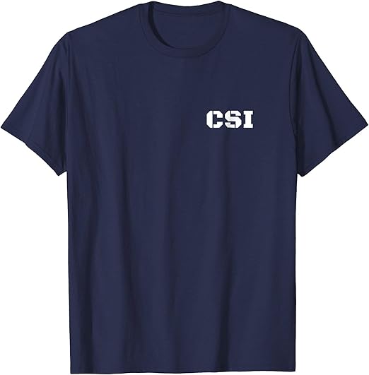 Amazon.com: CSI Crime Scene Investigation T-Shirt - Official Police ...