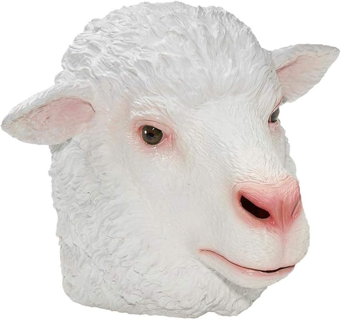 Amazon.com: Forum Novelties Men's Adult Latex Sheep Mask, Multi Colored ...