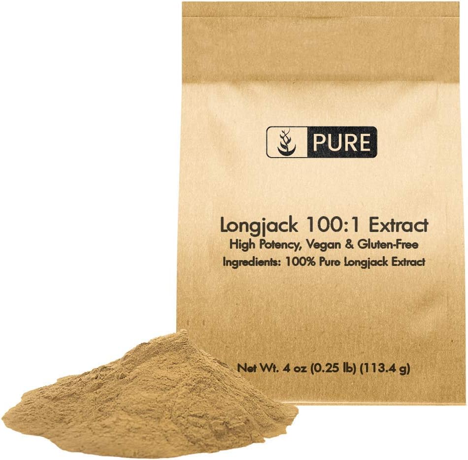 100% Pure Longjack Extract Powder, 4oz, 2400 mg Tongkat Ali Supplement ...