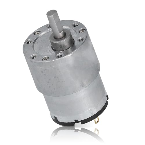 Agatige DC Gear Motor, DC 12V 45RPM Gear Motor High Torsion Speed ...