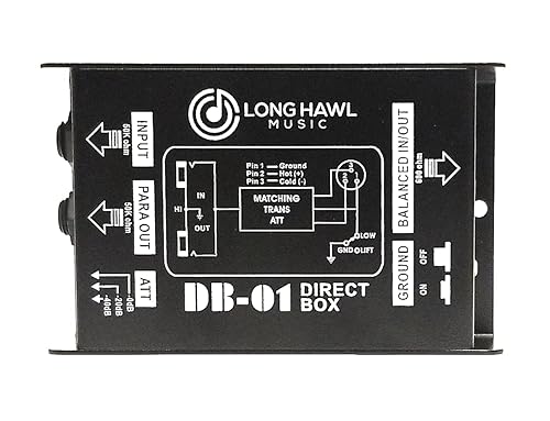 Passive Mono DI Direct Injection Box 1/4 Inch Impedance Transformer to ...