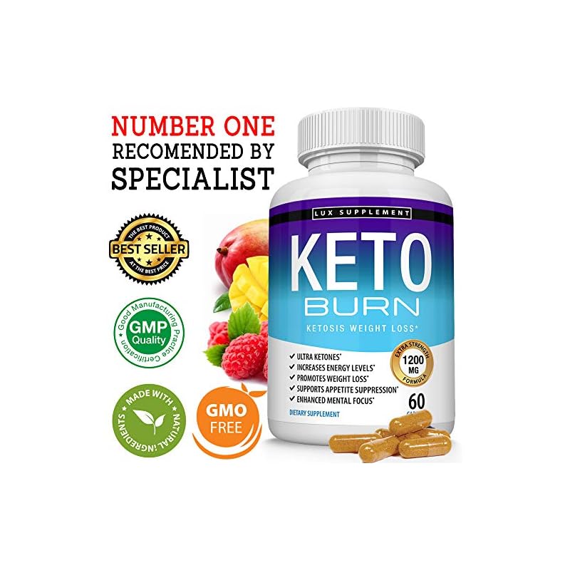 Keto Burn Pills Ketosis Weight Loss - 1200 Mg Ultra Advanced Natural ...