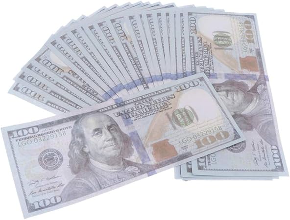 Educational Play Money Prop Money Two-Sided Print Bills Real Looking ...