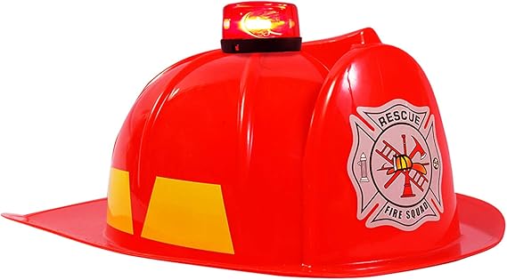 Amazon.com: Funny Party Hats Kids Fireman Hat – Firefighter Costume for ...