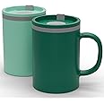 Amazon.com | Copco Iconic 16oz Double Wall Insulated Desk Mug with Lid ...