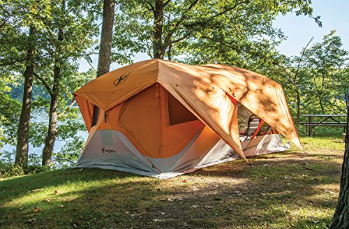 Gazelle Tents T4 Plus Outdoor Pop Up 8 Person Hub Tent with Screen Room ...
