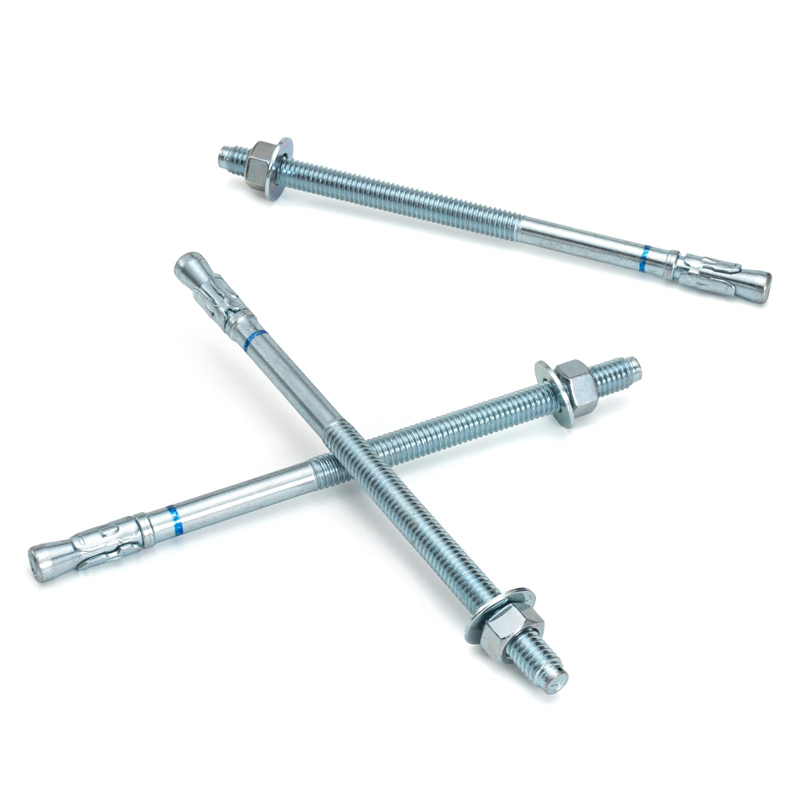 HROMIGRY 3/8" x 7" Concrete Anchors (50 Pack) 3/8 inch Wedge Anchors ...