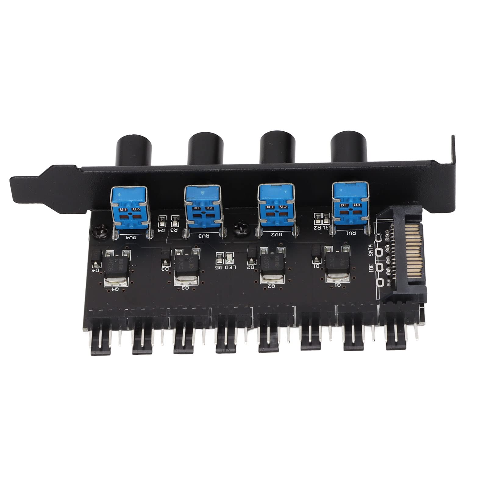 Mua PC Fan Hub with 8 Channel 4 Knob Cooling Fan Speed Controller for ...