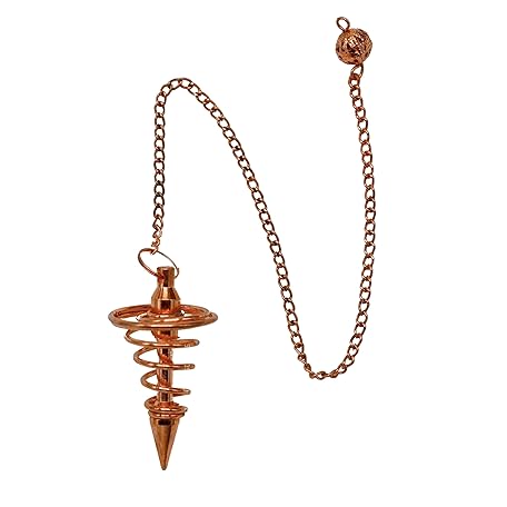 Mua Healing Metal Pendulums for Divination, Rose Gold Spiral Coil Open ...