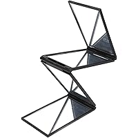 Amazon.com : 4 Panel Expandable Mirror 360 Degree Handheld Desktop ...