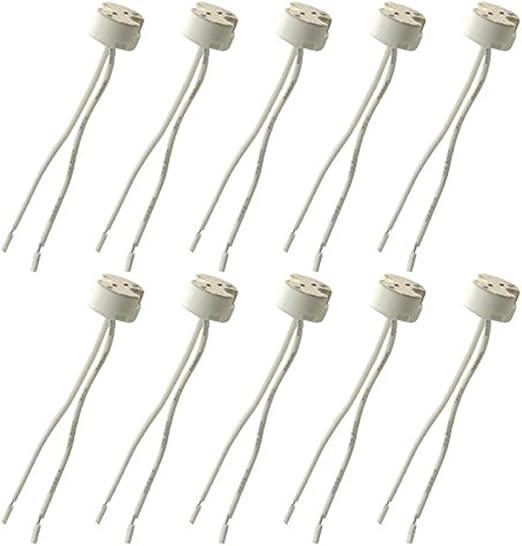 10 Pack of MR16 GU5.3 Led Bulb Base Ceramic Socket,FINELED MR16 G5.3 ...