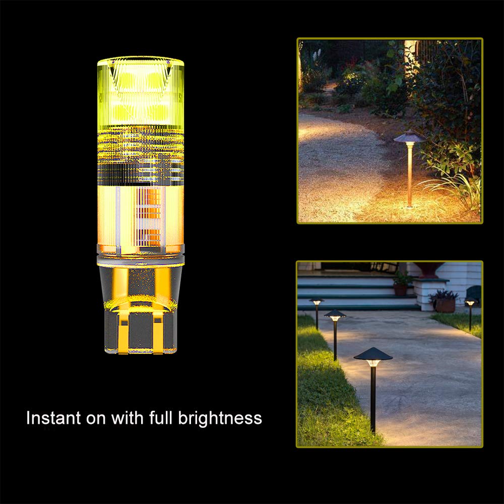 Mua Noobibaba T5 Wedge Base LED Bulb 12V, T5 T10 Wedge Base LED Bulbs 12V Low Voltage Landscape ...