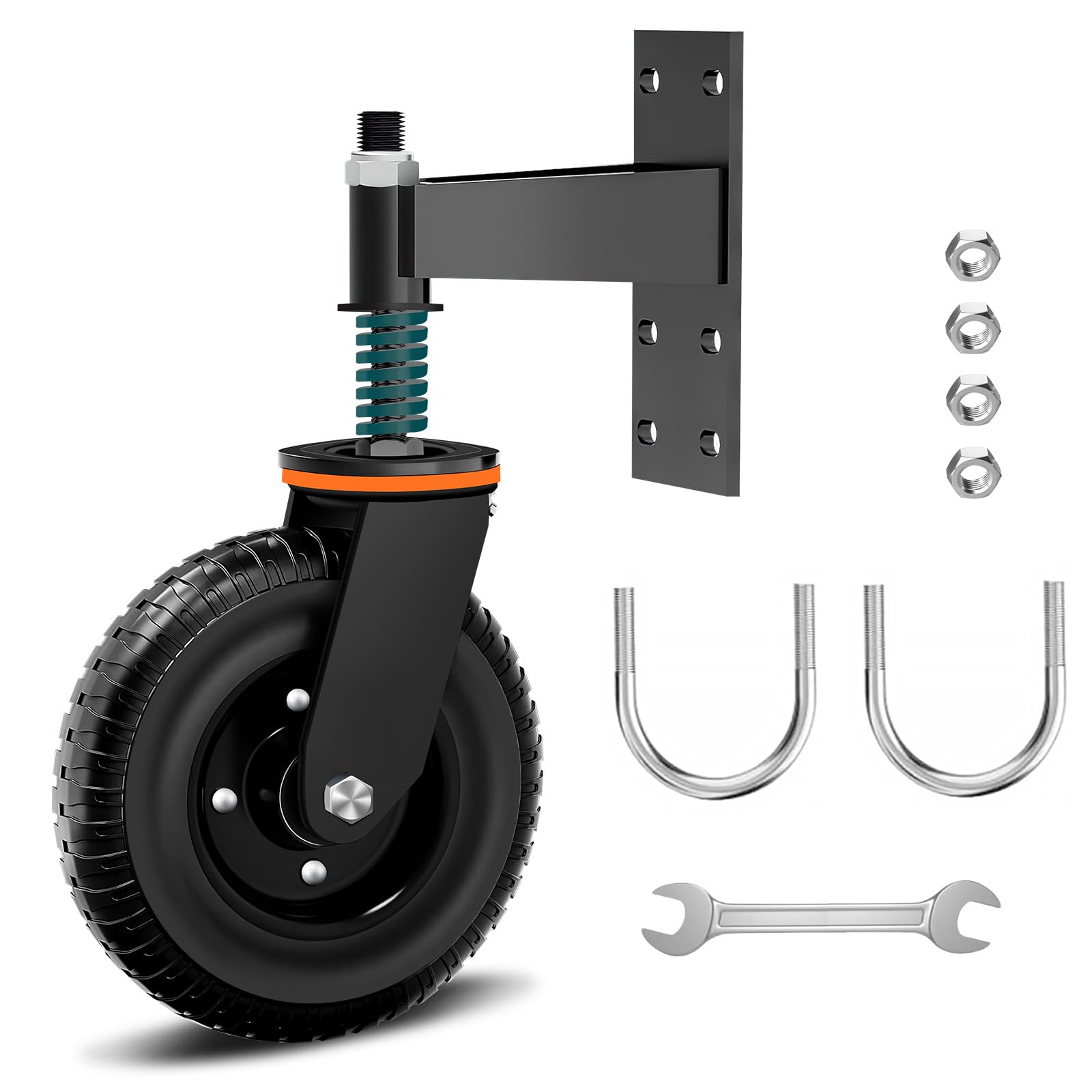 Uouteo 8 Inch Fence Gate Wheels - Heavy Duty Gate Wheels for Metal Tube ...
