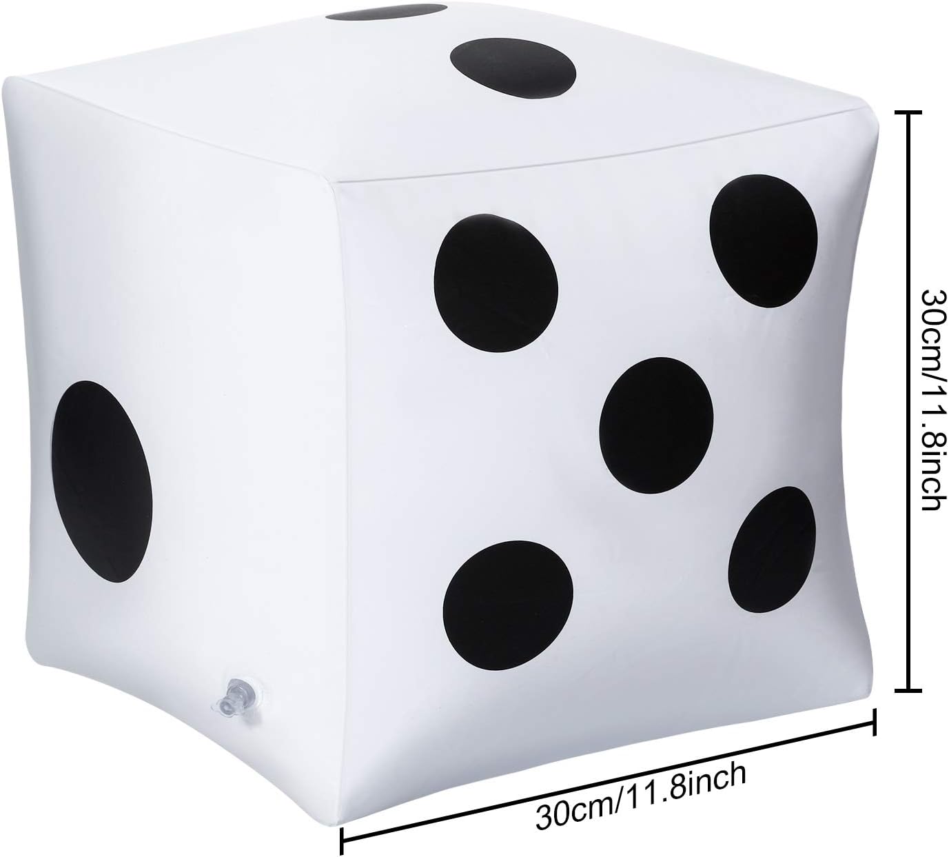 Blulu Giant Inflatable Dice 12 Inch Jumbo Dice White Jumbo Large ...