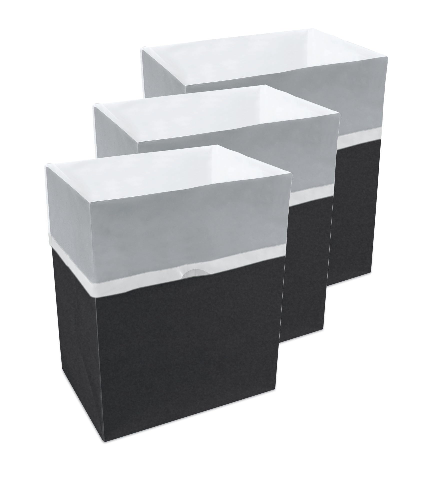 Clean Cubes 13 Gallon Disposable Trash Cans (3-Pack) with Fitted Trash ...