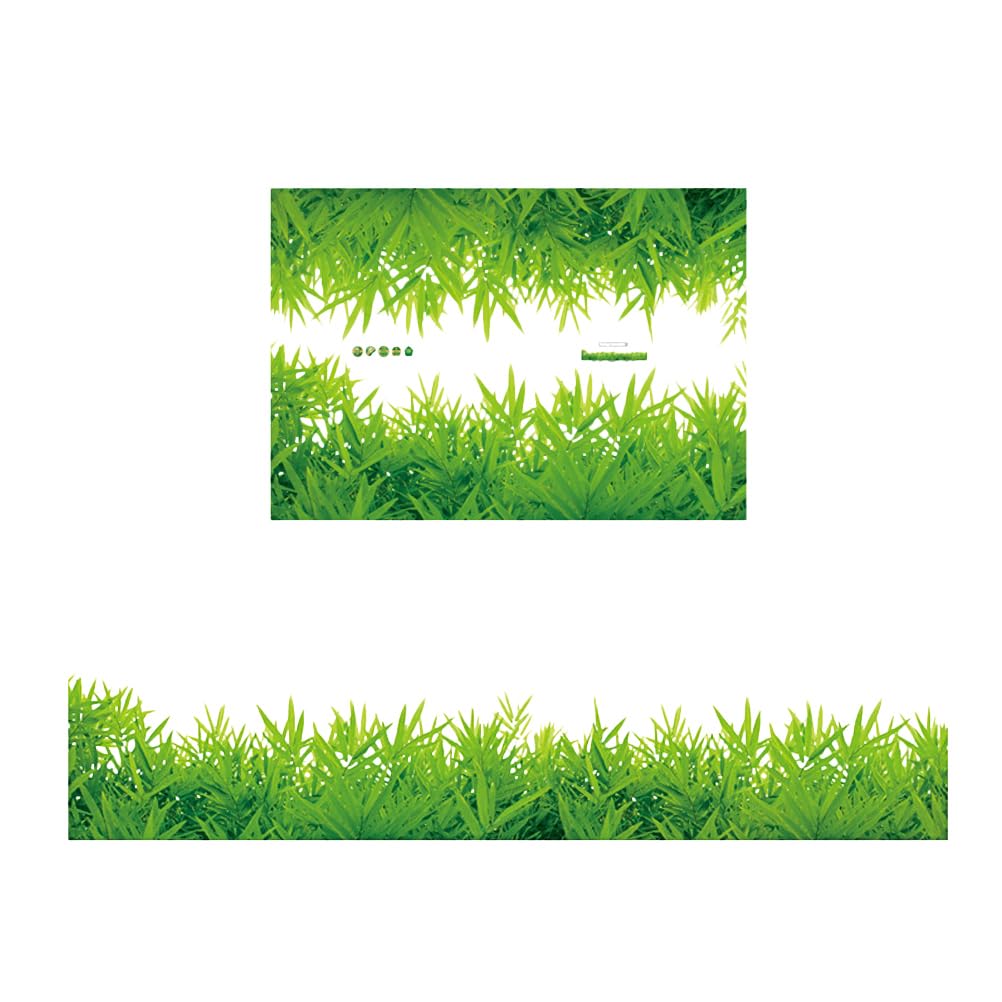 SEWACC Green Grass Wall Sticker Wall Border Decal Vinyl Sticker ...