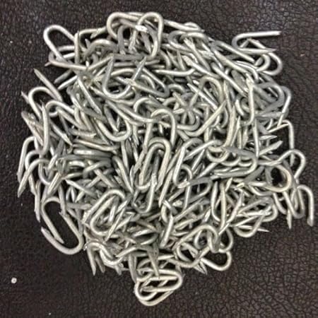 1000 x 15mm Galvanised U Nail Staples for Chicken Wire Mesh Netting ...