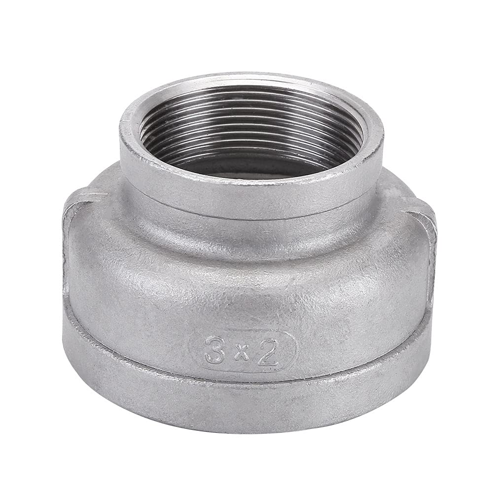 Avanty Stainless Steel 304 Cast Pipe Fitting, Reducing Coupling, 1" NPT ...