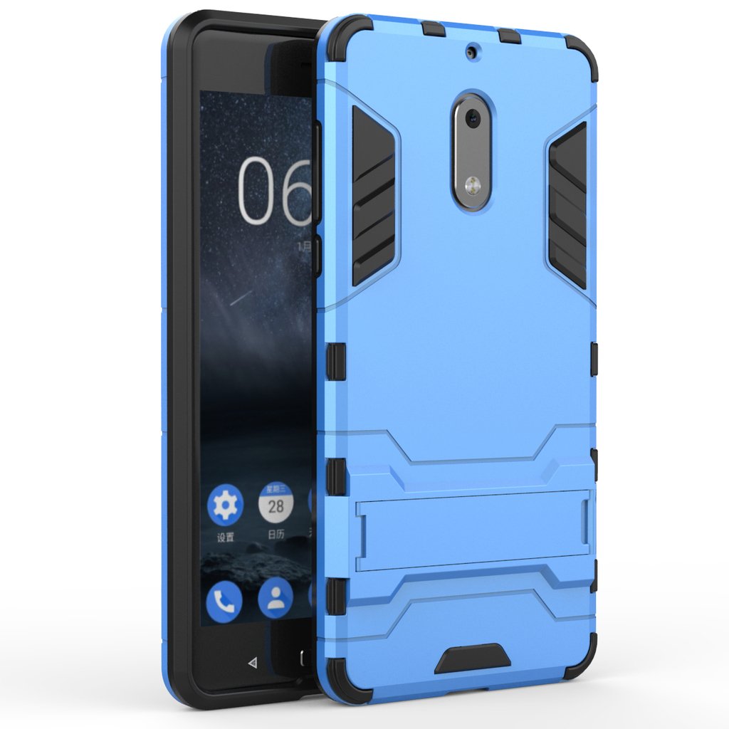 Nokia 6 Funda - Doble Capas Cáscara Silicona Híbrida Protectora Heavy ...