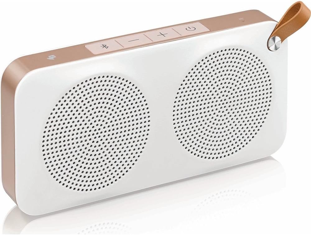 JVC Portable Bluetooth Wireless Speaker - White & Gold: Amazon.co.uk ...