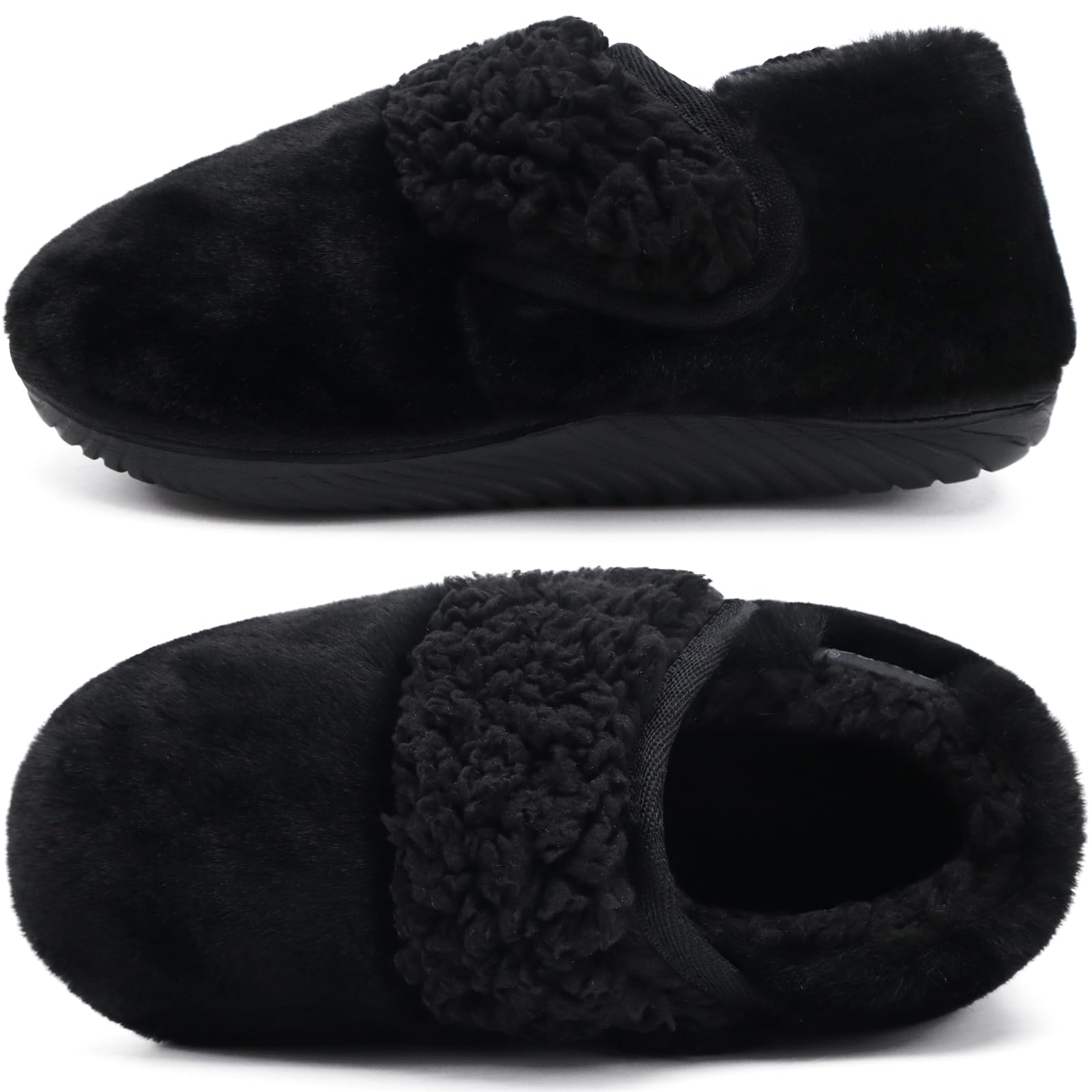 COFACE Fuzzy Slippers Womens Cozy Memory Foam Slippers for Women Warm ...