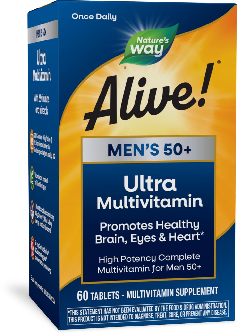 Mua Alive! Men’s 50+ Daily Ultra Multivitamin, High Potency Formula ...