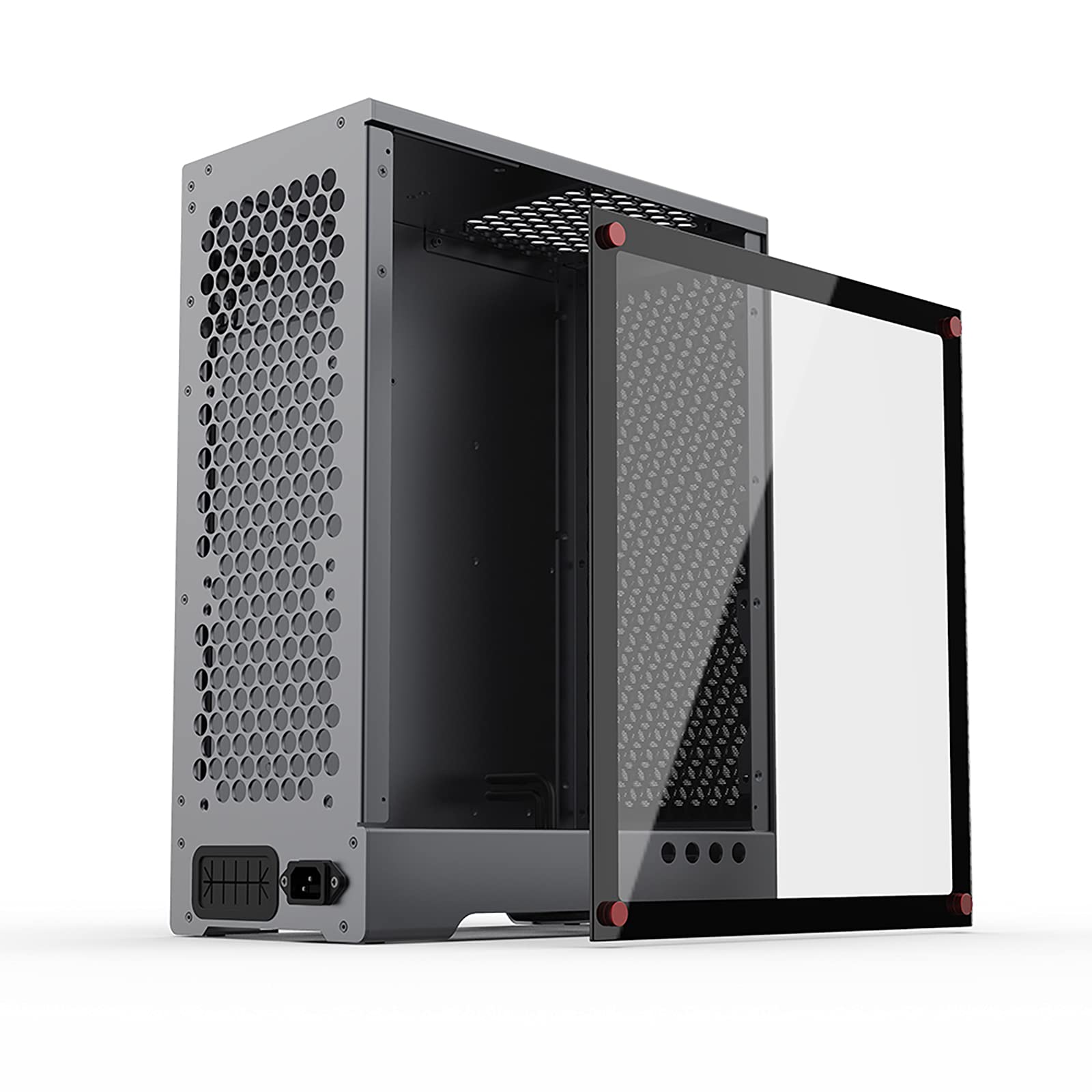 Mua MATX Computer Case Mid Tower, PC Case Aluminum Grey Supporting ATX ...