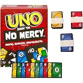 Amazon.com: Mattel Games UNO Show ‘em No Mercy Card Game in Storage ...