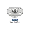METALLIXITY Spot Weld Nuts (M10 x 1.25mm) 10Pcs, Carbon Steel Double ...