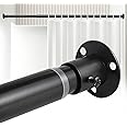 Amazon.com: Anndason Black Wall Mounted Shower Rod 28 to 73" Adjustable ...