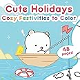 Amazon.com: Cute Holidays: Cozy Festivities to Color for Adults and ...