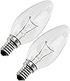 Dimplex Genuine Electric Heater / Fire Candle Bulbs (Pack of 2, 40 Watt ...