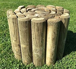 300mm x 2.4m Log Roll Border Edging: Amazon.co.uk: Garden & Outdoors
